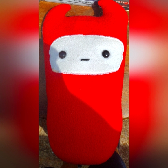 Source Unknown | Toys | Custommade Plushie Red Pill Devil Felt Material ...